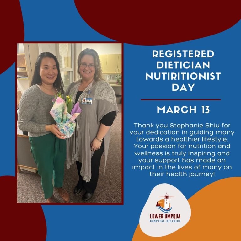Registered Dietician Nutritionist Day March 13 • Lower Umpqua Hospital