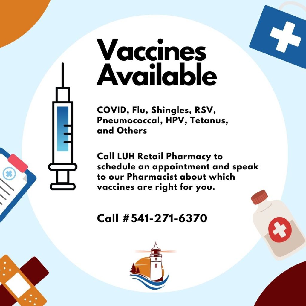 Vaccines Available – LUH Retail Pharmacy • Lower Umpqua Hospital